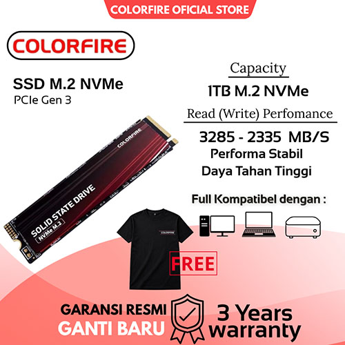 SSD Colorfire 1TB NVMe PCIe - COLORFIRE